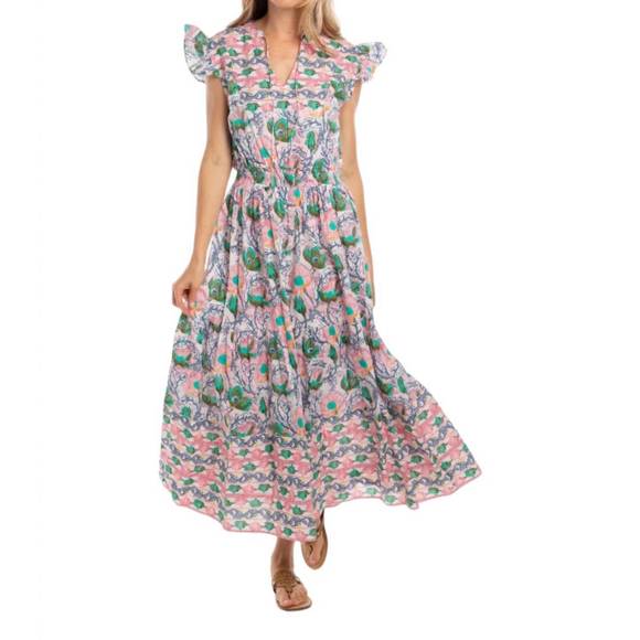 Bindu | Dresses | New Bindu Anika Dress In Multi Pink Print | Poshmark